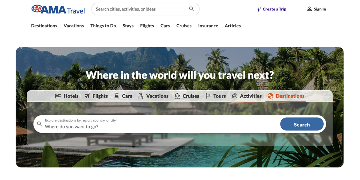 Let AMA Help You Plan Your Next Vacation—YOUR Way